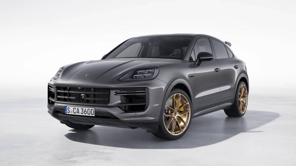 Kup używane Porsche Cayenne Turbo E-Hybrid Coupé z pakietem GT w ...